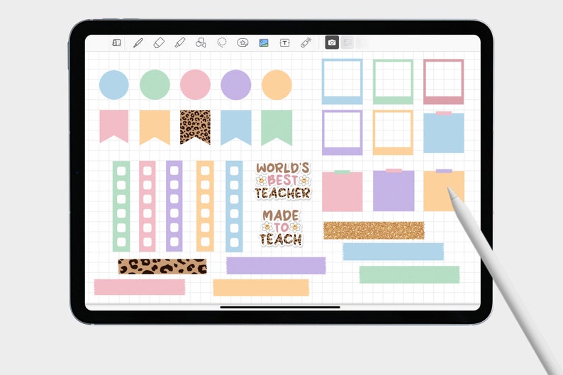 Teacher Digital Stickers for Goodnotes Education Stickers - Etsy