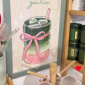 Matcha Girlie Digital Printable Art, Latte Lover, Ceremonial Matcha ...