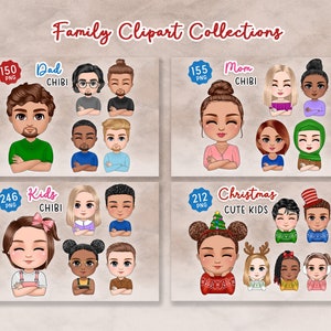 Chibi Dad Clipart, Family Clipart, Best Friends Gift, Father Birthday ...