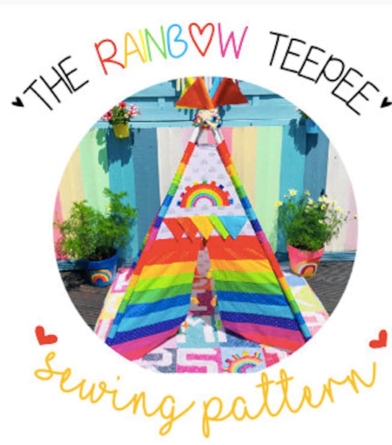 The Rainbow Teepee Sewing Pattern - Etsy