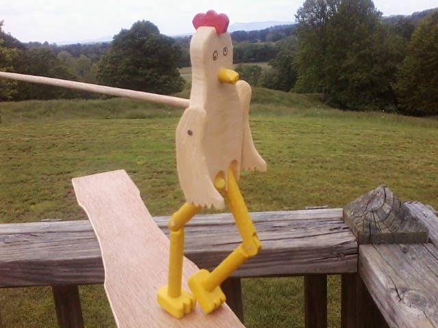 The "kickin Chicken" Limberjack Dancer, Free CD,- Appalachion Handmade ...