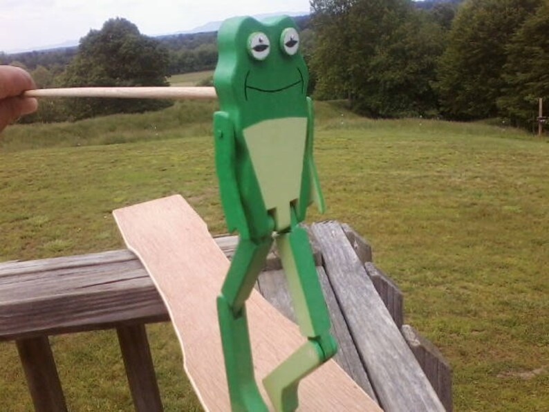 Bullfrog Limberjack Free CD / Wooden Dancing Toy / Rhythm Instrument ...