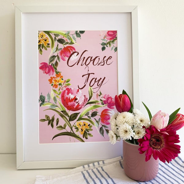 Choose Joy Print - Etsy