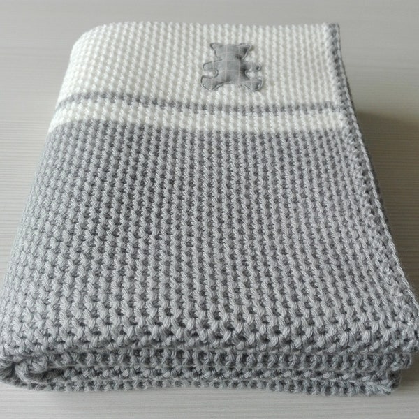 Gray Baby Blanket - Etsy