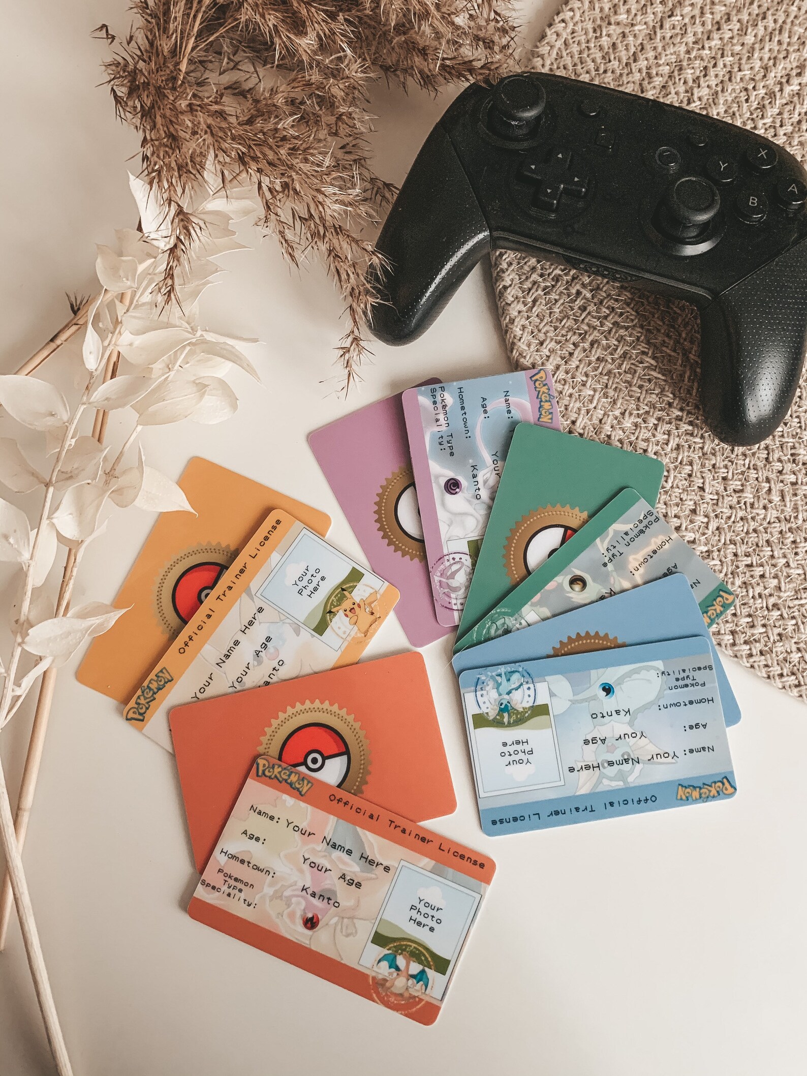 Custom Pokémon Trainer ID Card License Badge Fully | Etsy