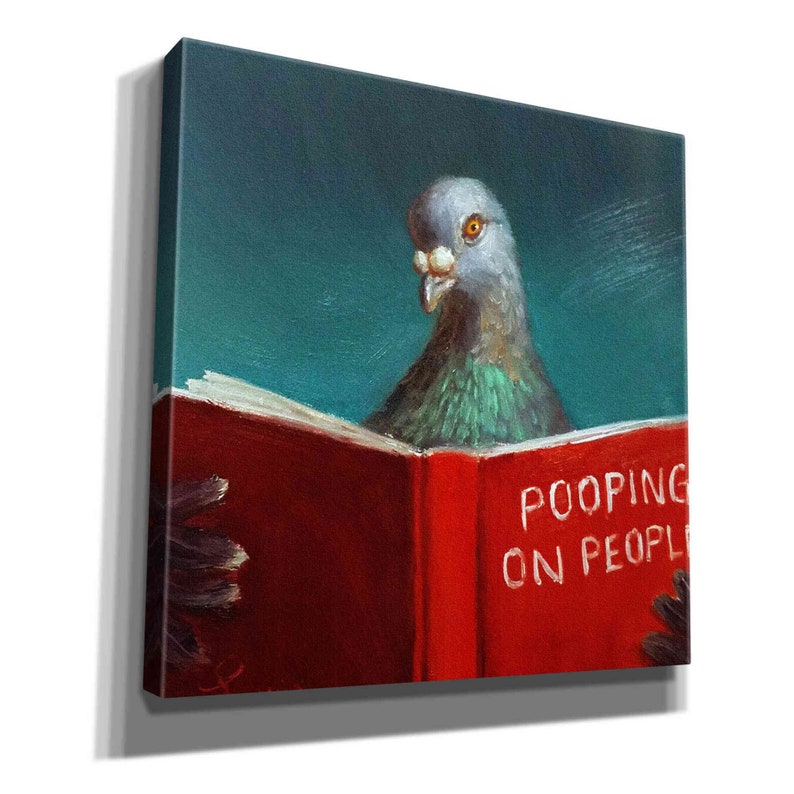 Pooping on People by Lucia Heffernan, Canvas Wall Art - Etsy