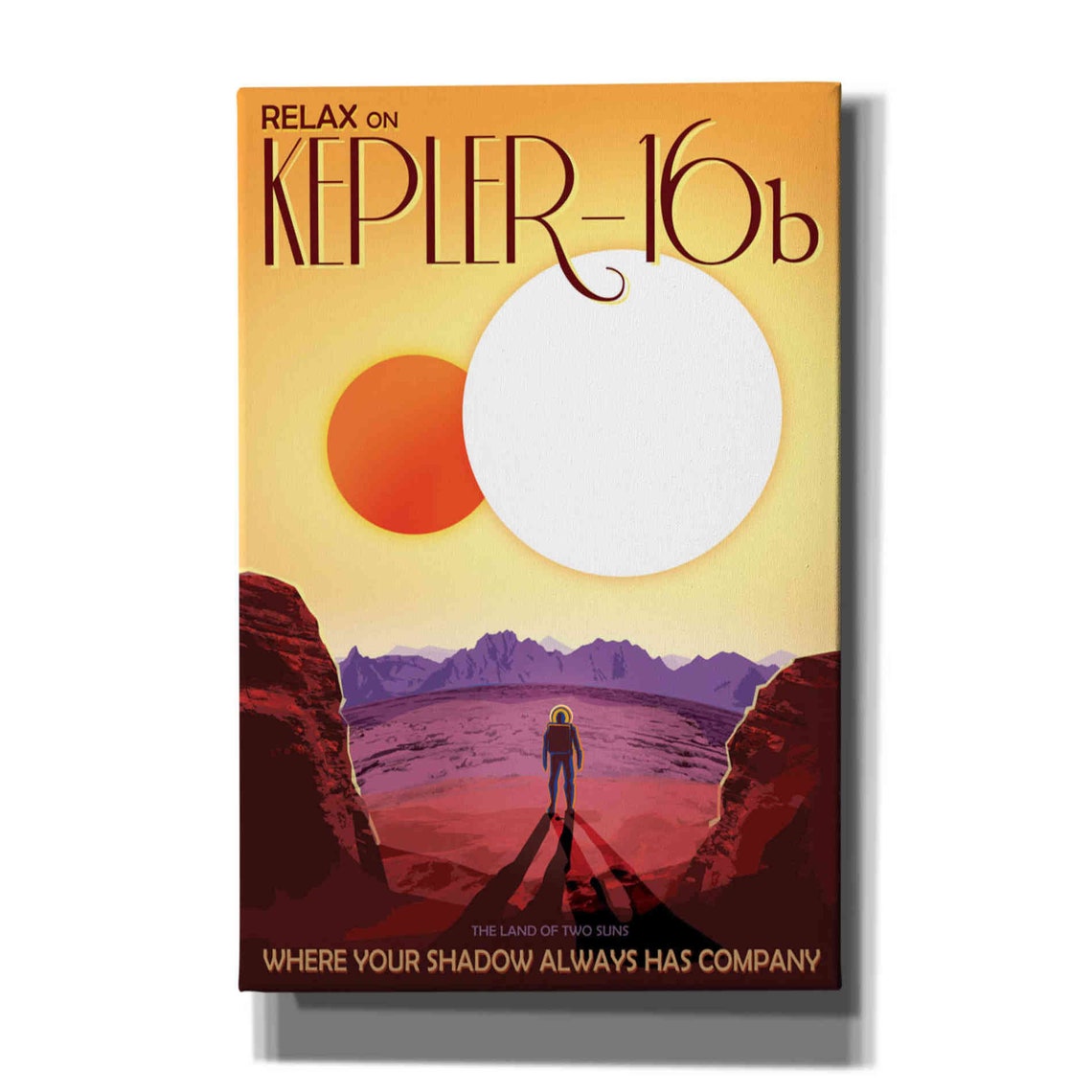 Visions of the Future: Kepler-16b Canvas Wall Art - Etsy