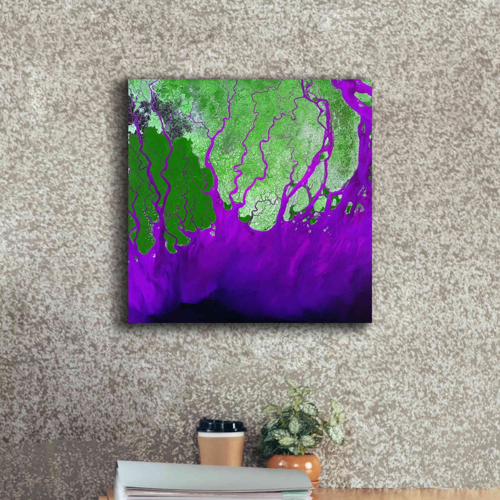 Earth as Art: Ganges River Delta Canvas Wall Art | Etsy