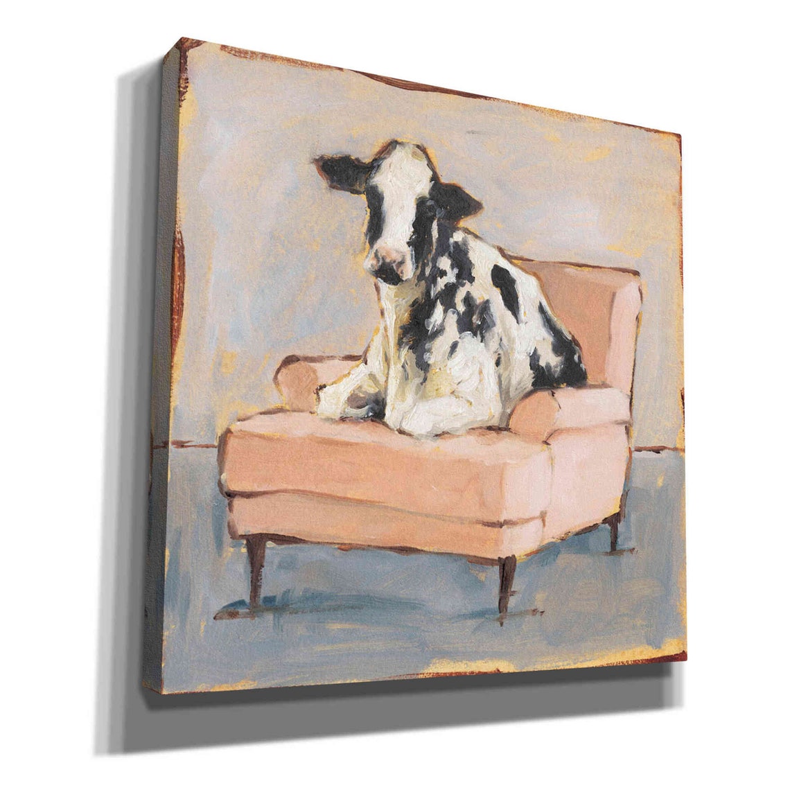 Giclee Canvas Wall Art 'moo-ving in II' by Ethan - Etsy