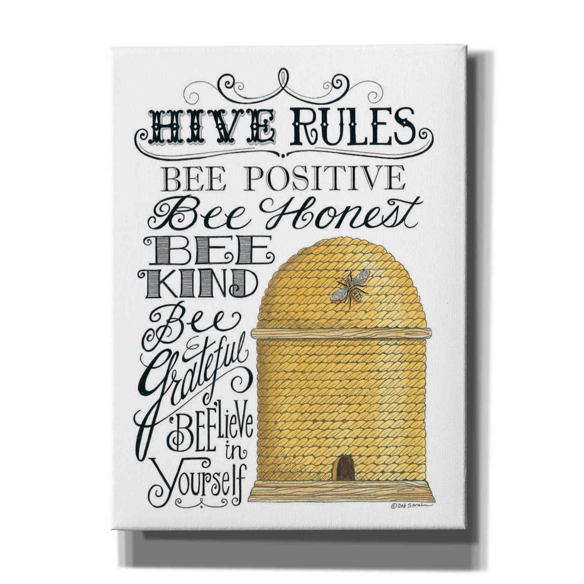 Hive Rules by Deb Strain Canvas Wall Art - Etsy
