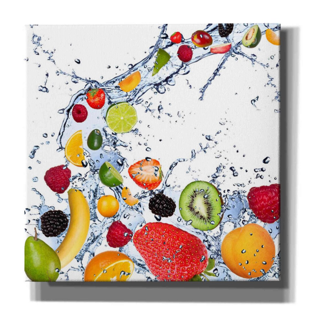 Giclee Canvas Wall Art 'fruit Splash II' - Etsy