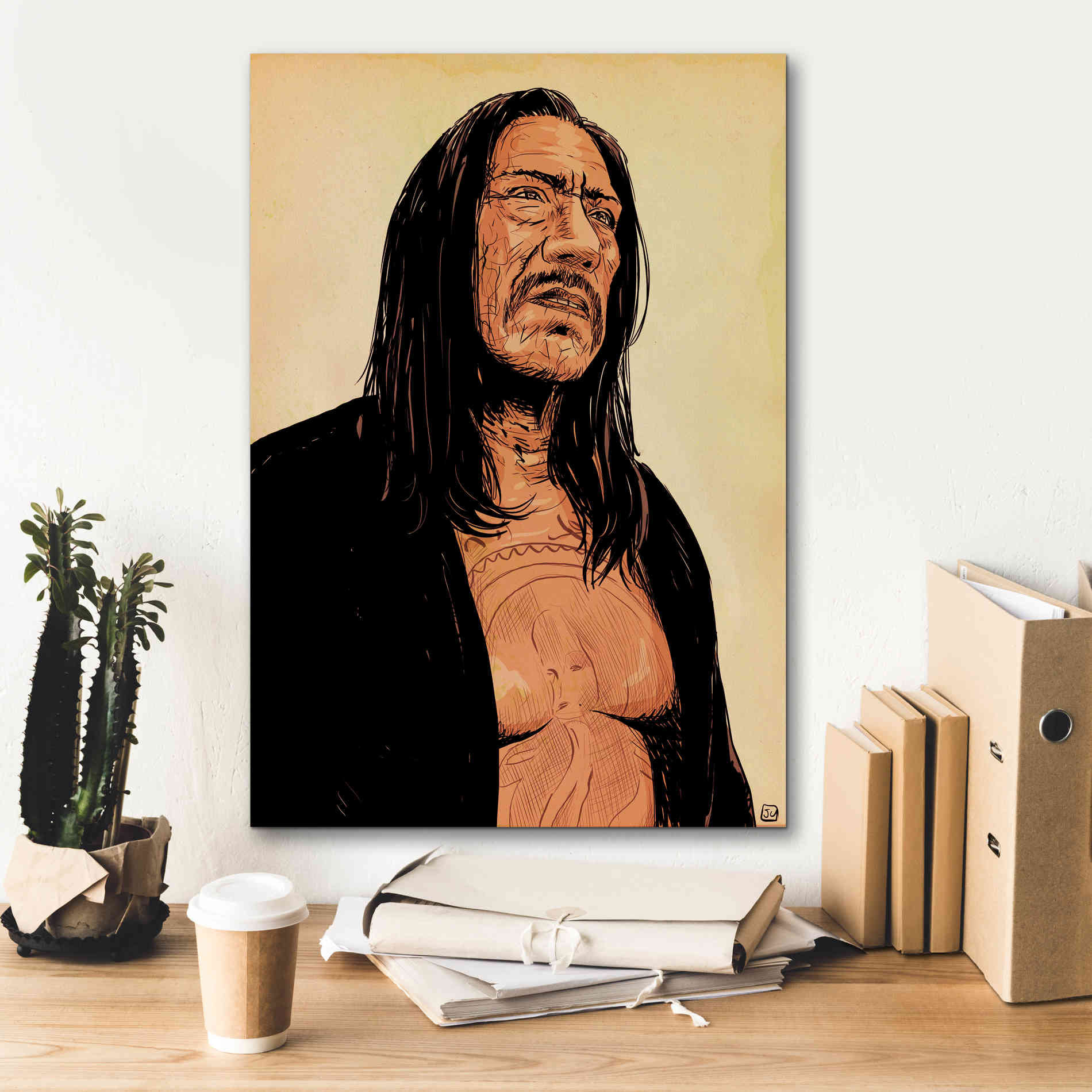 Danny Trejo by Giuseppe Cristiano Canvas Wall Art - Etsy