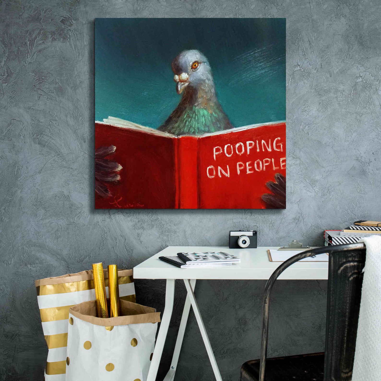 Pooping on People by Lucia Heffernan, Canvas Wall Art - Etsy