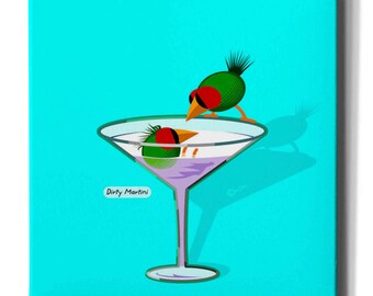 Acrylic Glass Wall Art 'dirty Martini' by Chuck Wimmer - Etsy