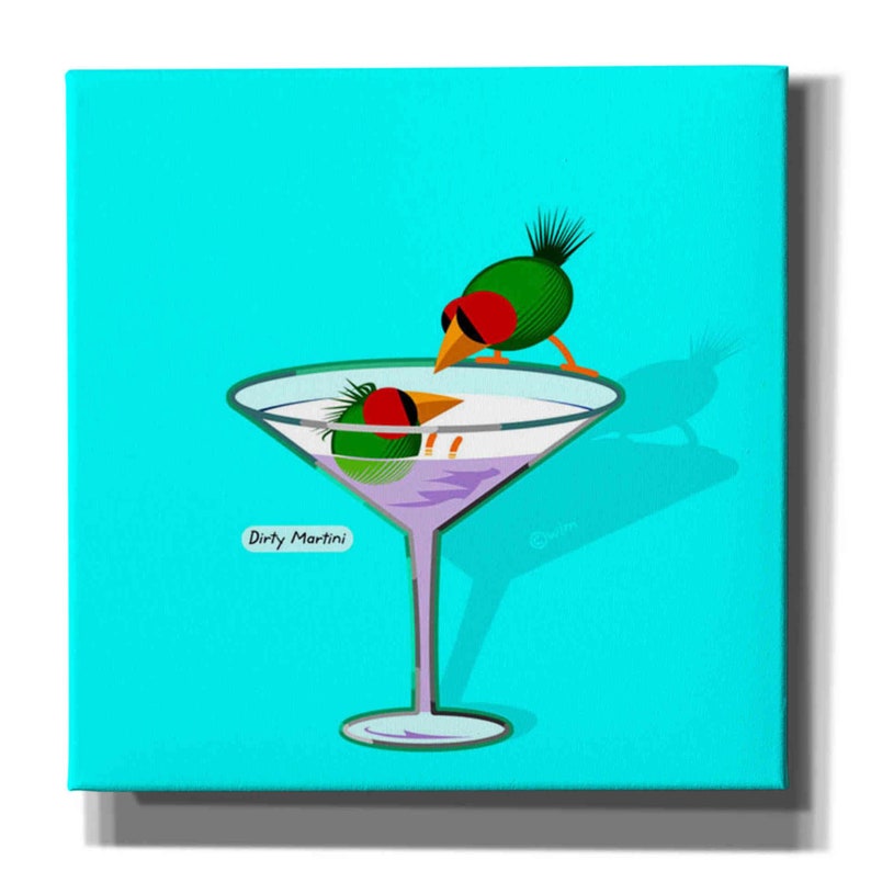 Dirty Martini by Chuck Wimmer Canvas Wall Art - Etsy