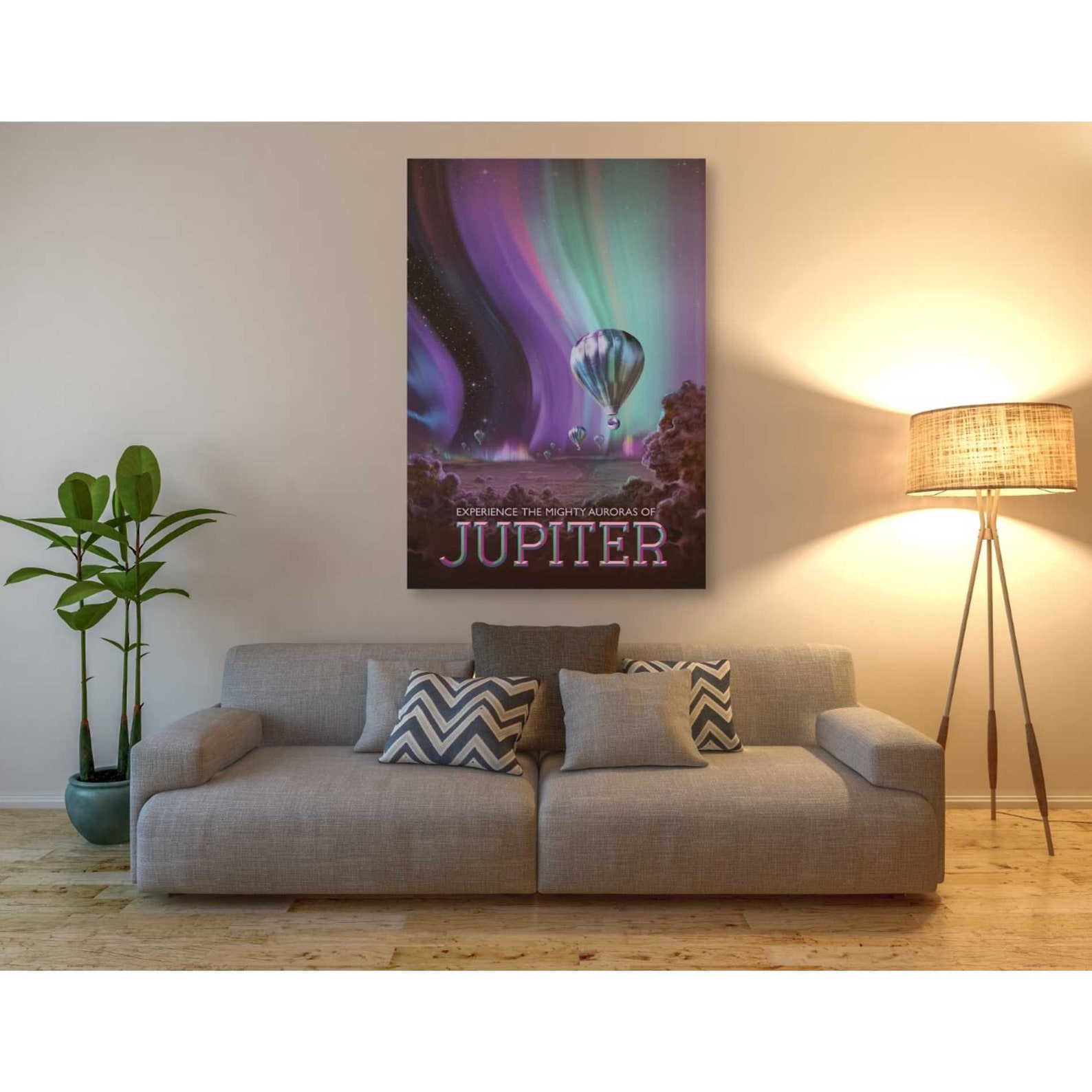 Visions of the Future: Jupiter Canvas Wall Art - Etsy