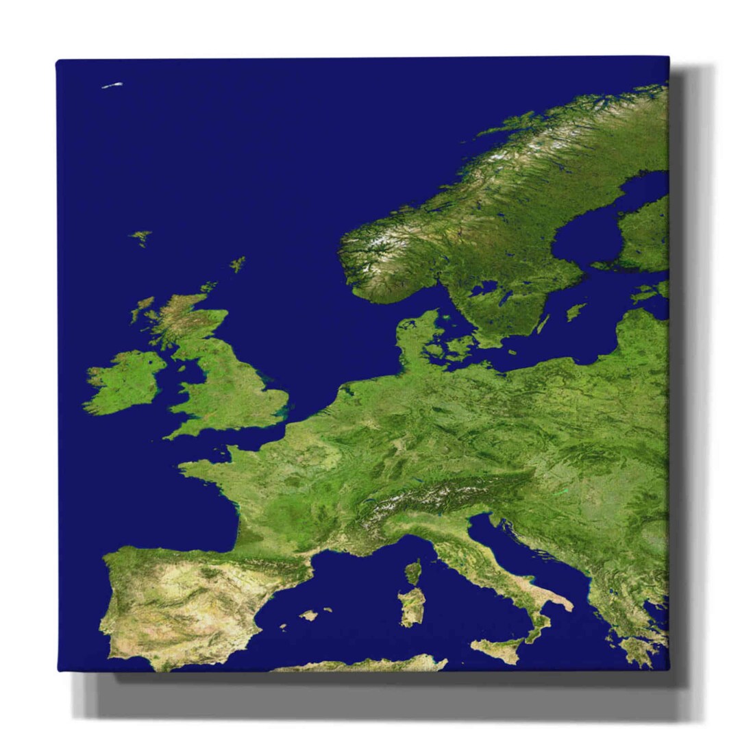 Earth as Art: Europe Canvas Wall Art - Etsy