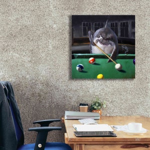 Pool Shark by Lucia Heffernan, Canvas Wall Art - Etsy