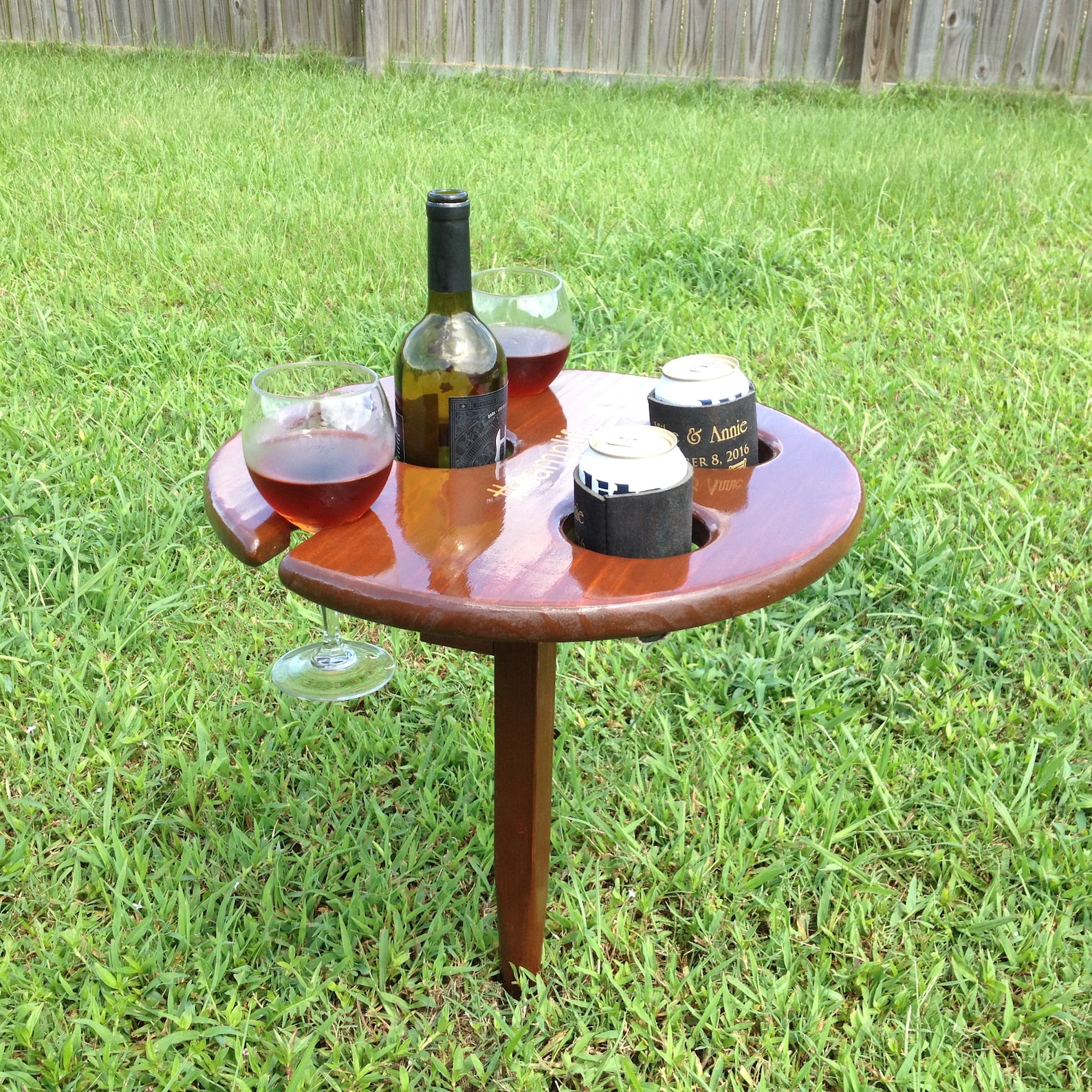 Outdoor Beer and Wine Table, Folding/portable, Personalized Birthday ...