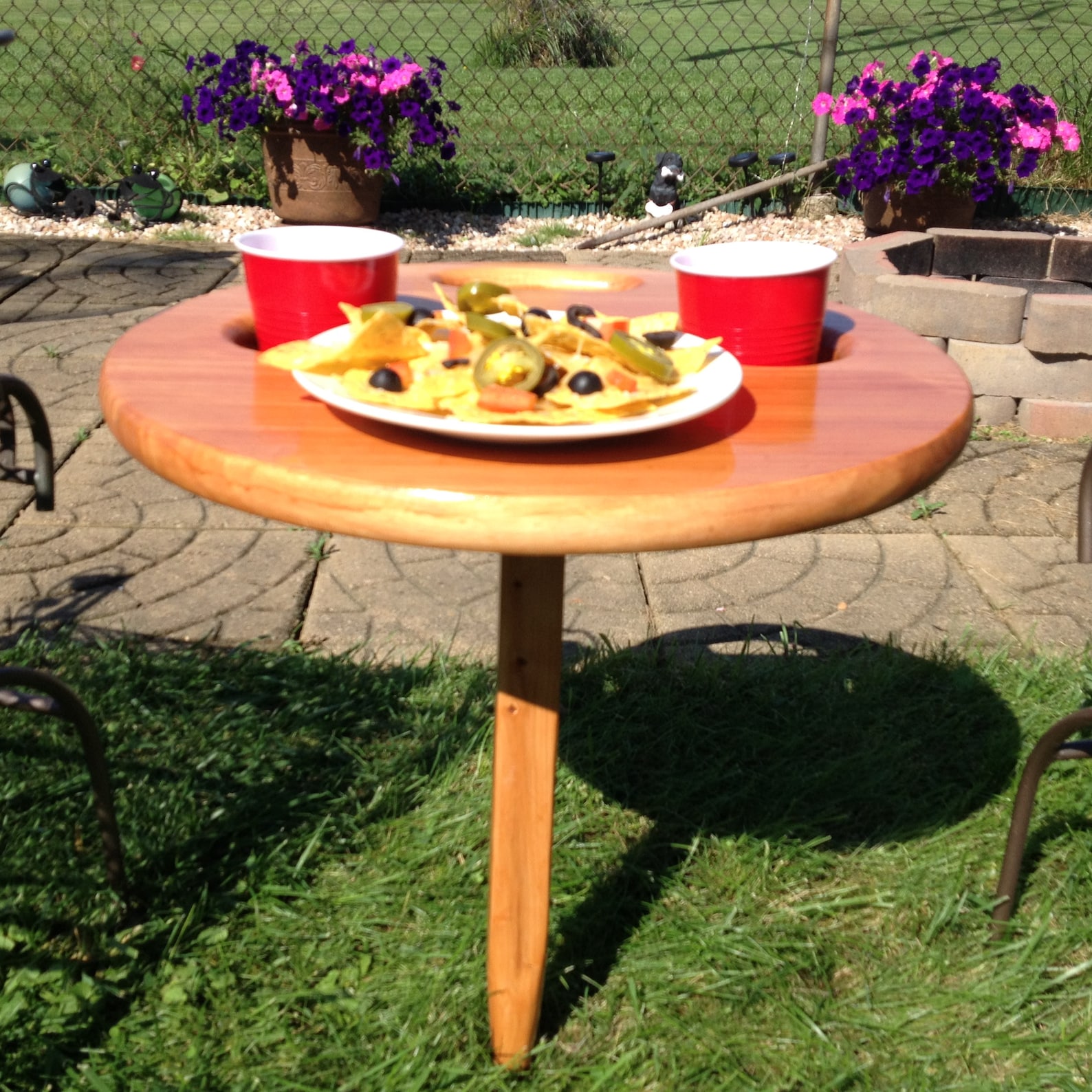 Outdoor Beer Table Folding/portable Beer/drink Holder - Etsy