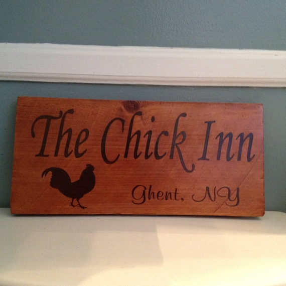 Chicken Coop sign custom sign personalized. Hand-stained | Etsy