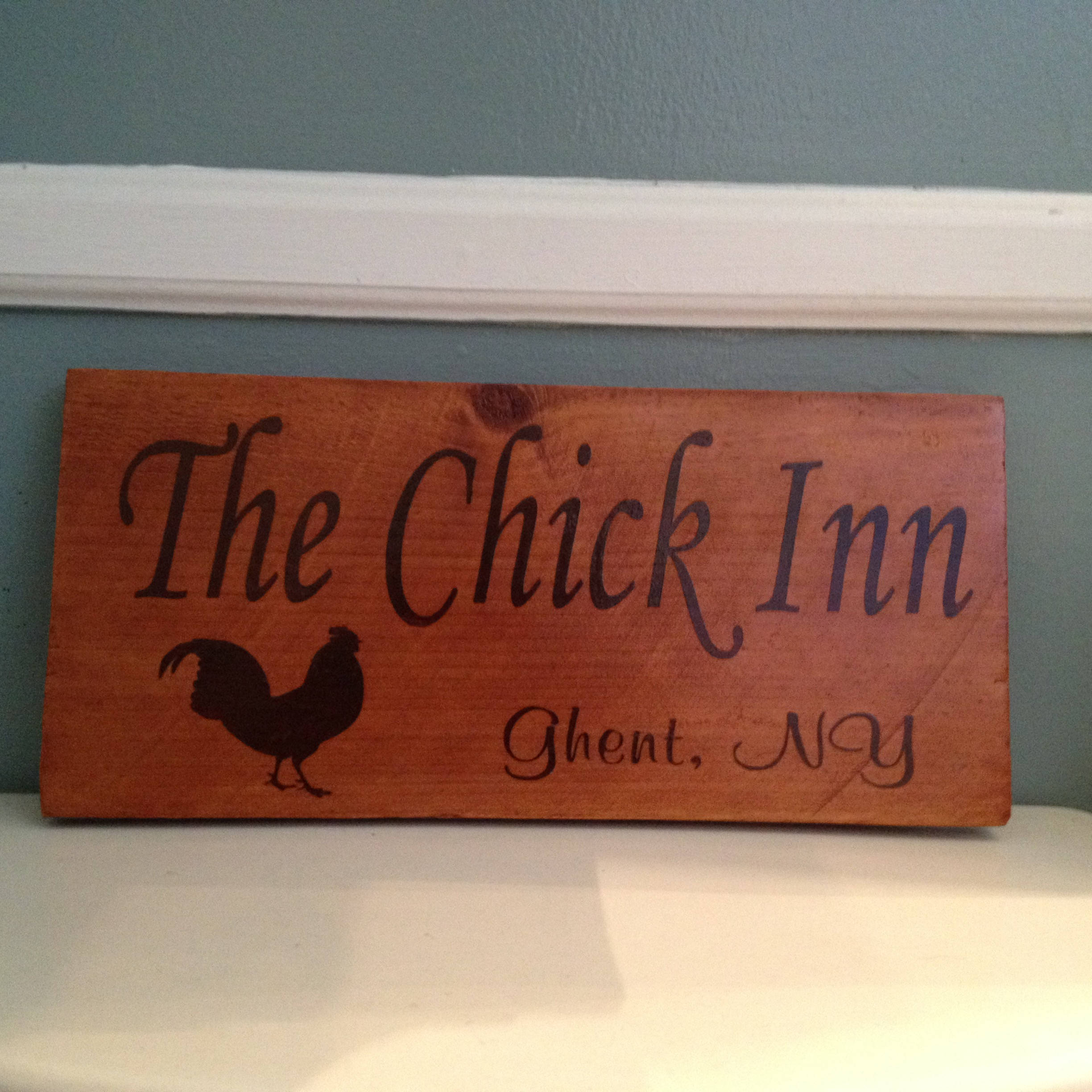 Chicken Coop sign custom sign personalized. Hand-stained | Etsy