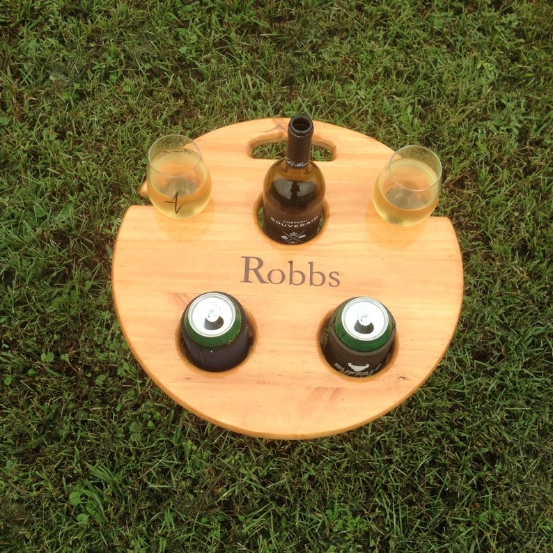 Outdoor Beer and Wine Table Folding/portable Personalized - Etsy