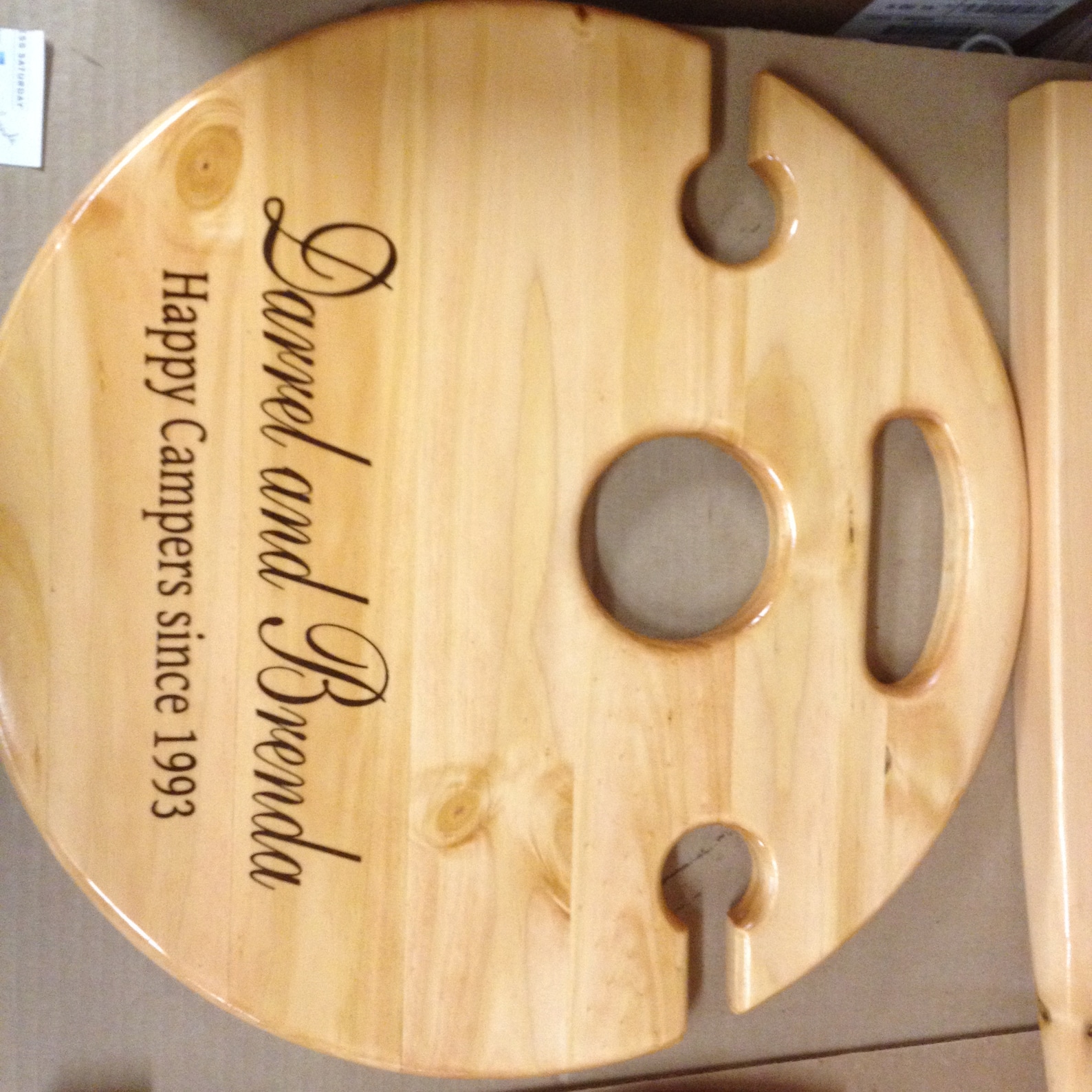 Handmade Folding Wine Table & Stand Personalized Mother's | Etsy