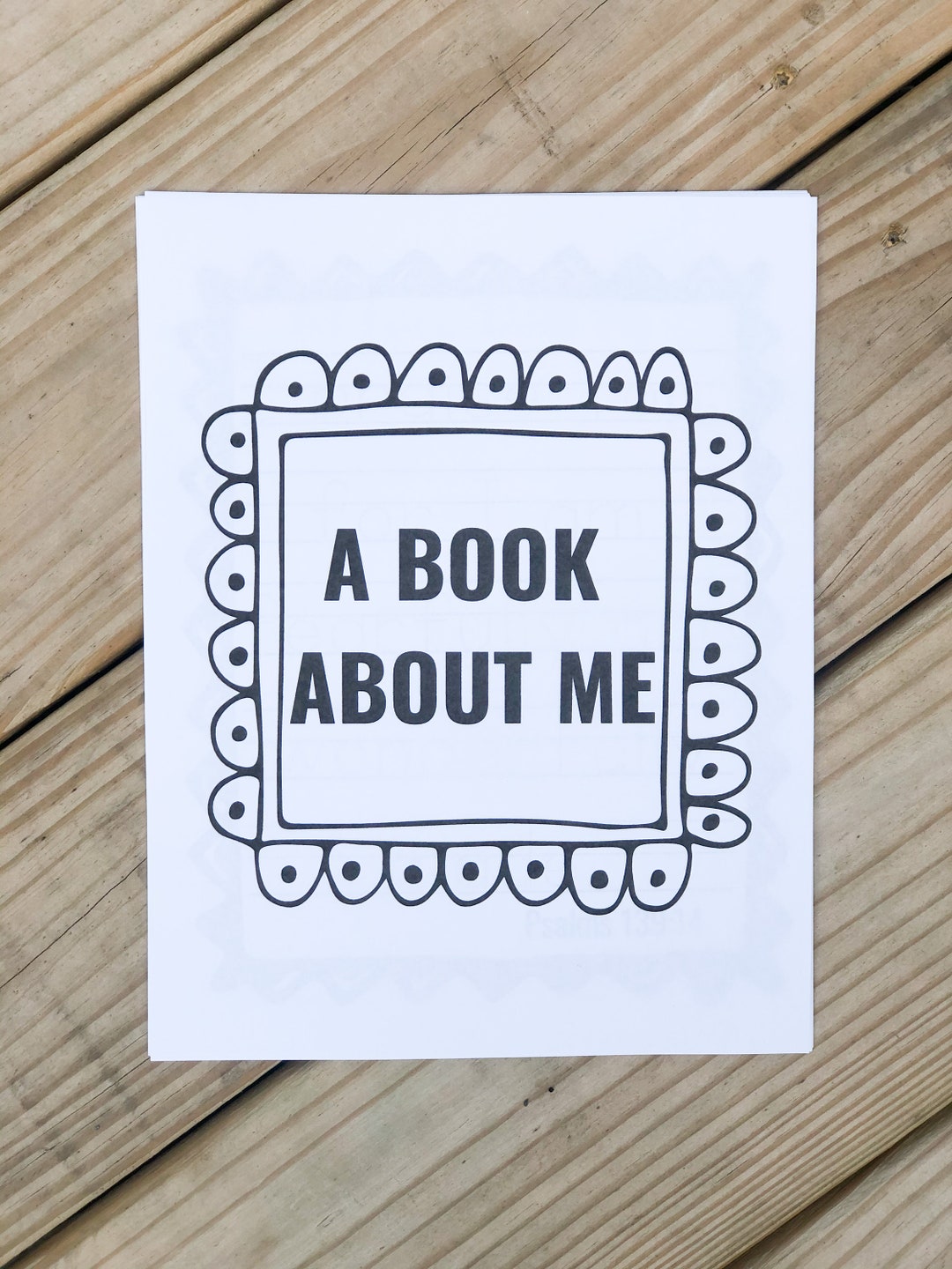 Book About Me - Yearly About Me Booklet - Kid Scrapbook - Prek Kinder ...