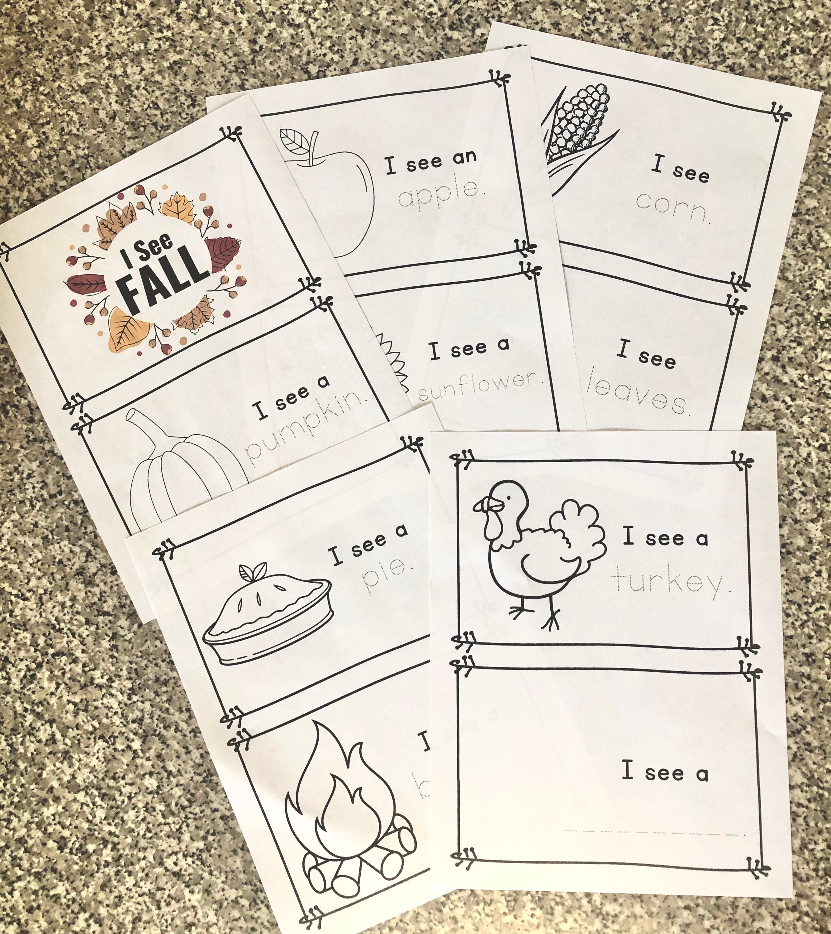 Fall Coloring Book, Fall Activities, Coloring Craft, Writing Practice ...