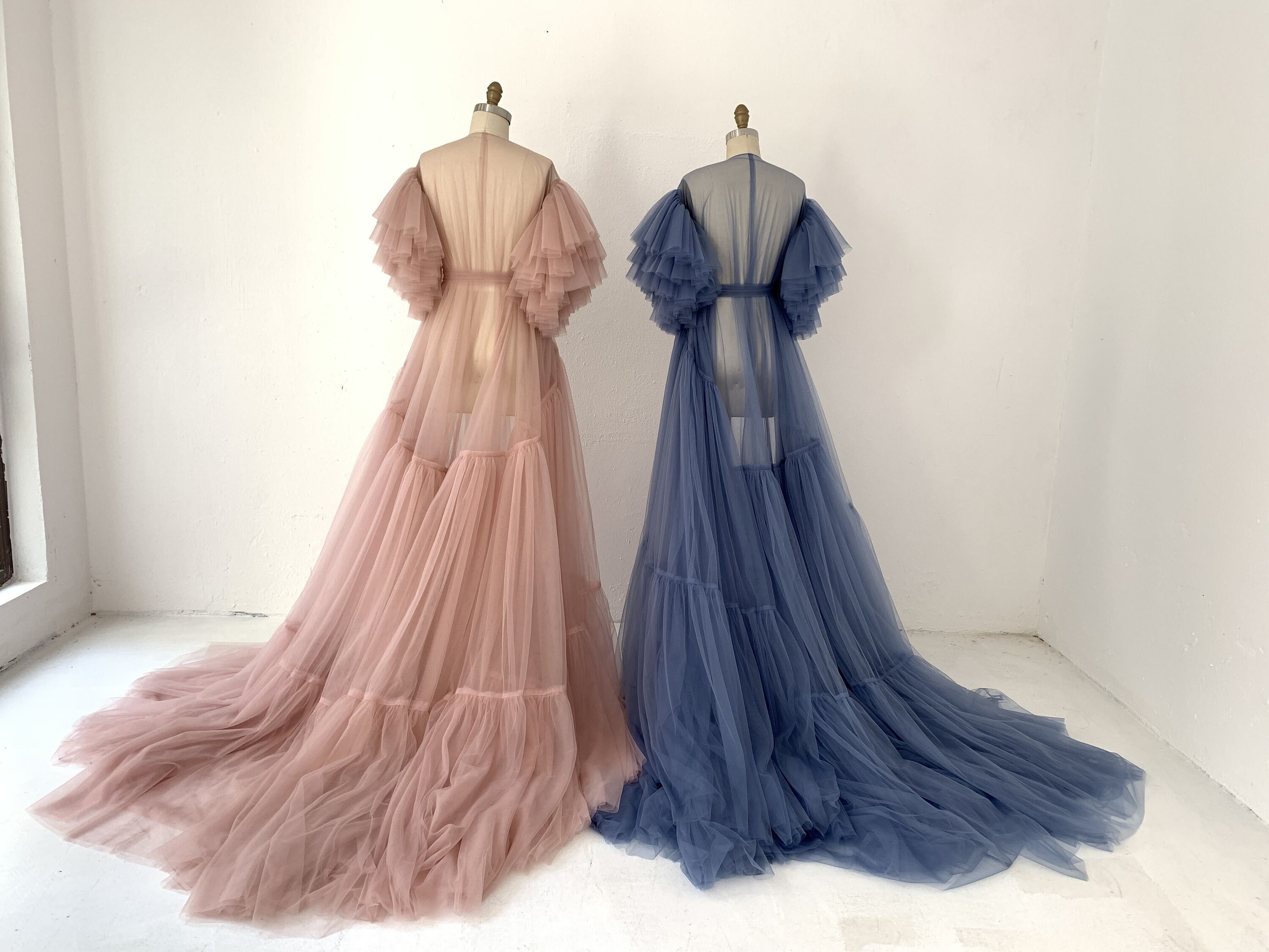 Free Size Tulle Maternity Robe for Photo Shoot/tulle Maternity - Etsy