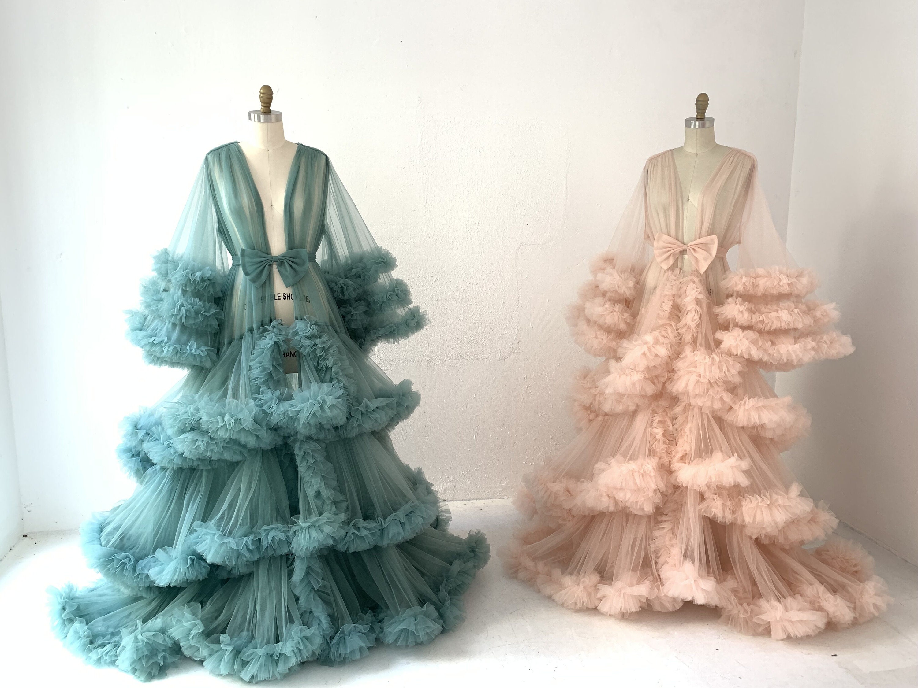 Free Size Tulle Maternity Robe for Photo Shoot/tulle Maternity - Etsy