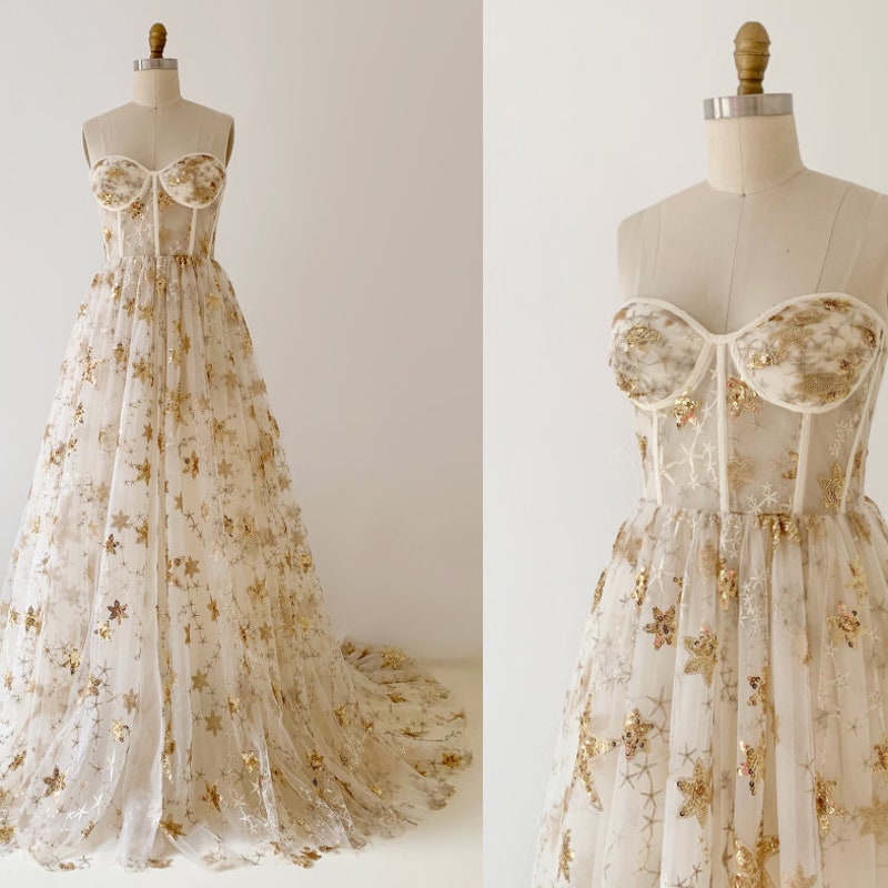 Star Wedding Dress - Etsy