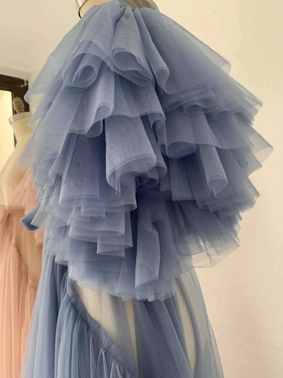 Free Size Tulle Maternity Robe for Photo Shoot/tulle Maternity | Etsy