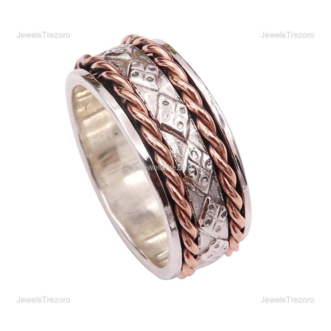 925 Sterling Silver Ring, Simple Ring, No Stone Ring, Spinner Ring ...