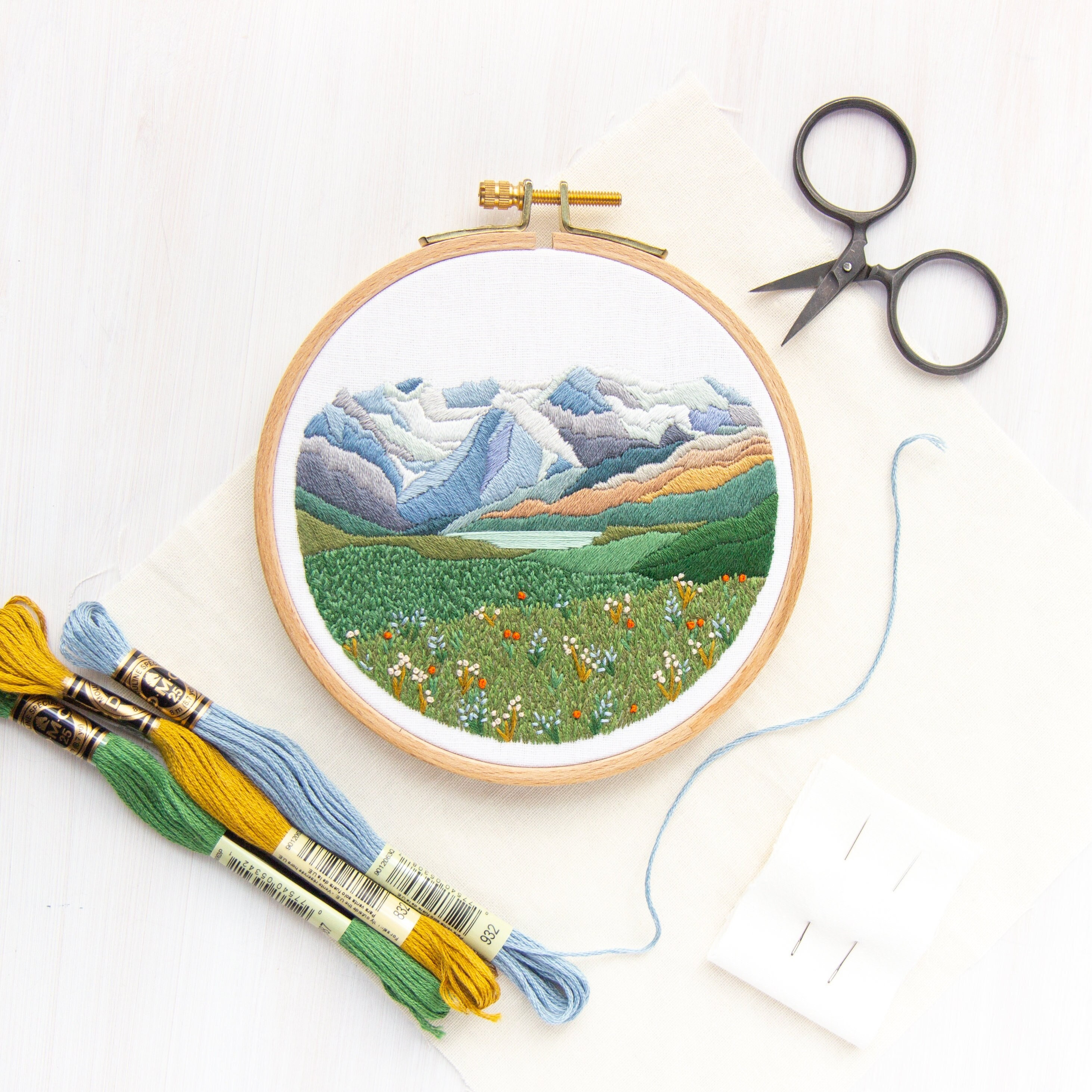 Mini Mountain Embroidery Pattern. Digital Download PDF - Etsy