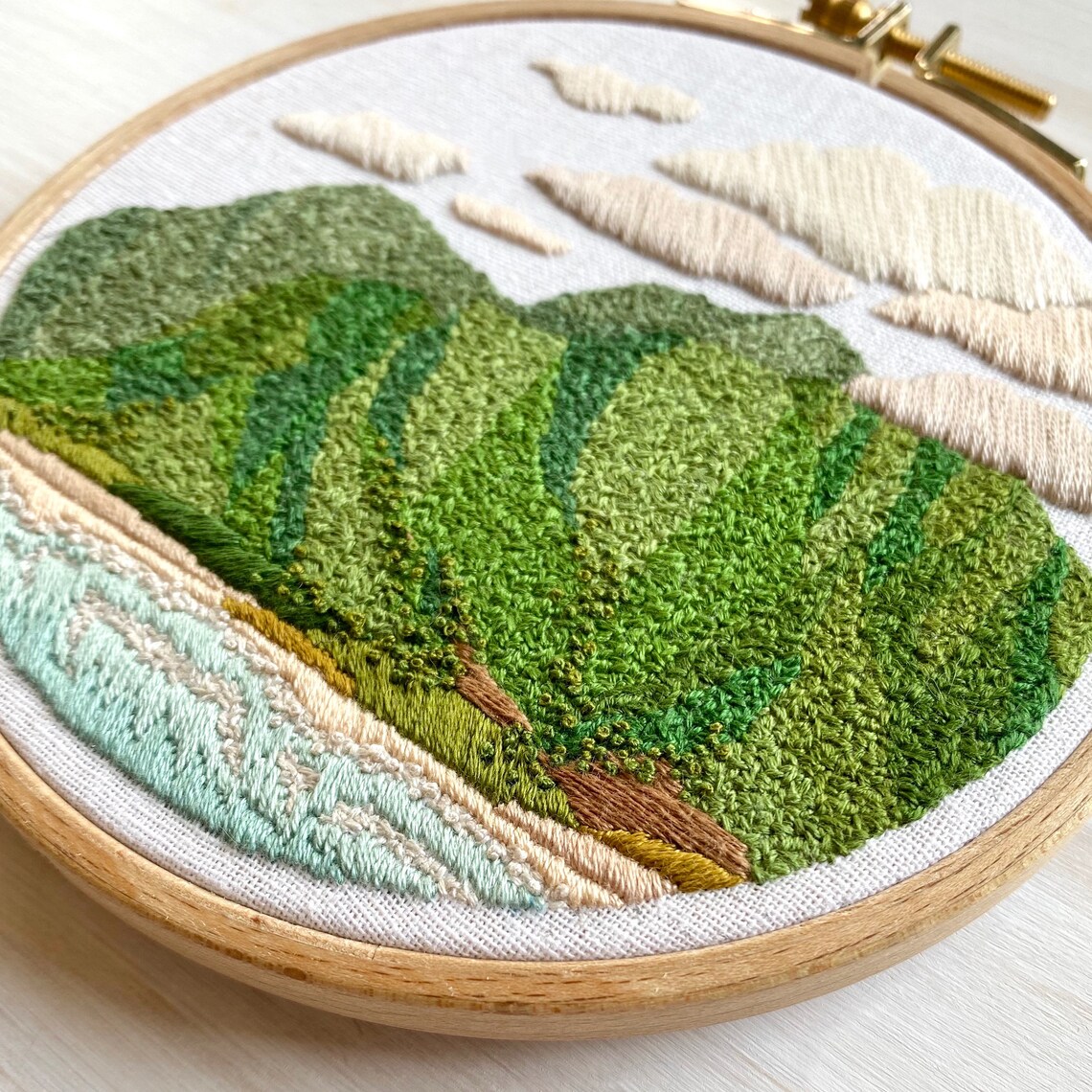 Landscape Embroidery Pattern Set of 4 Patterns. Beginner and | Etsy