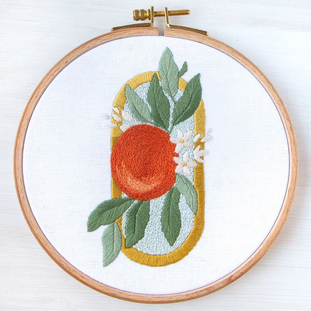 Citrus Embroidery Pattern. Digital Download Embroidery Pattern PDF ...