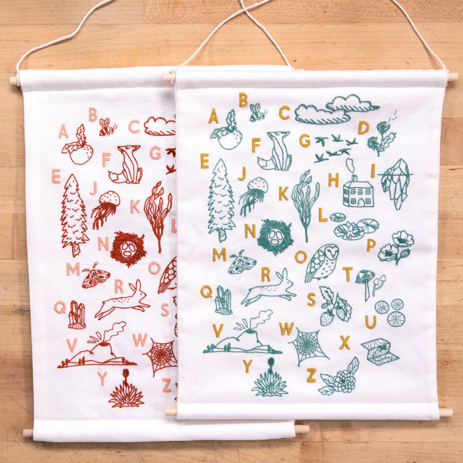 PRE-ORDER. Pre-printed ABC Fabric for Creativebug Daily - Etsy