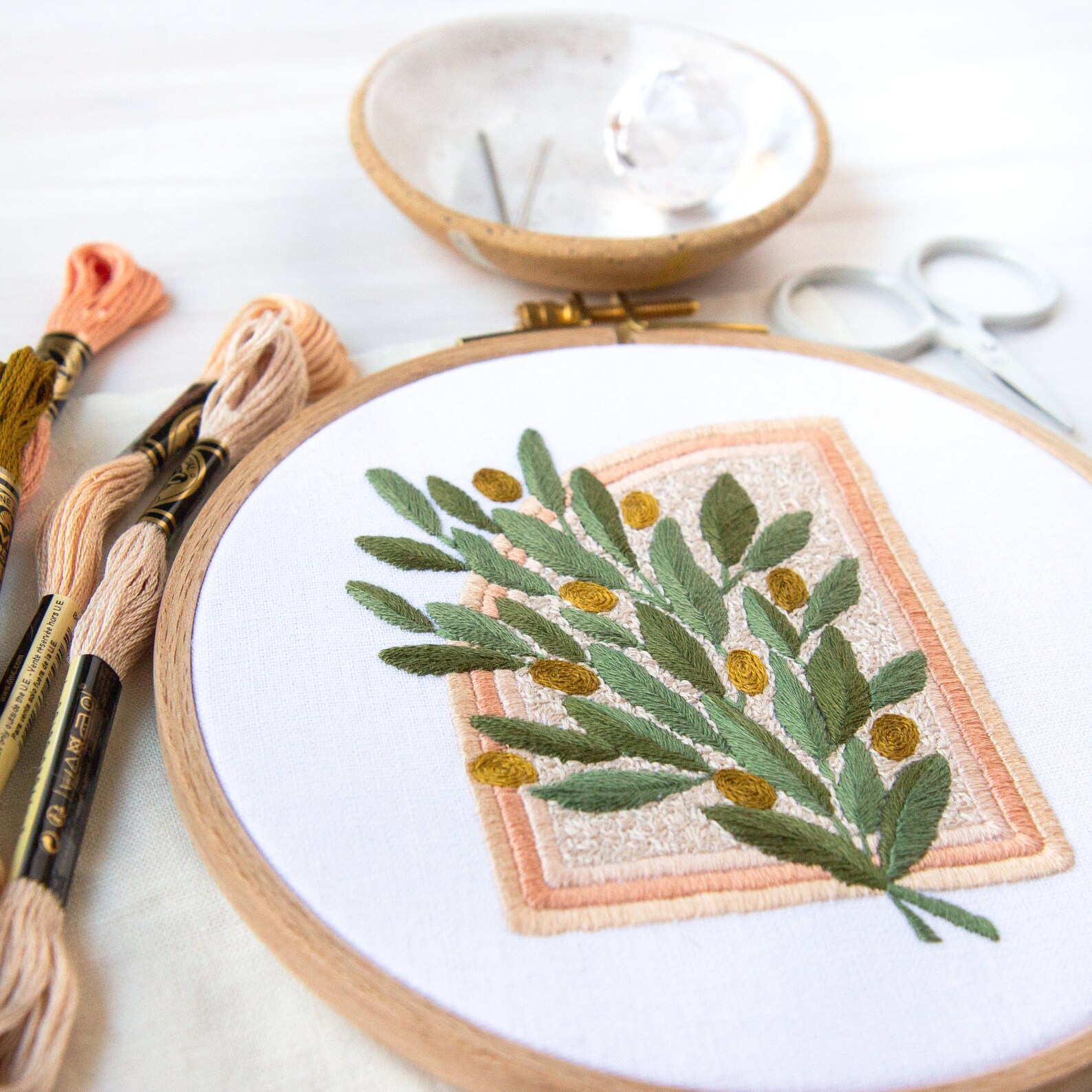 Olive Branch Embroidery Pattern. Downloadable PDF File. Instant ...