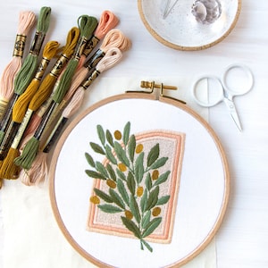 Olive Branch Embroidery Pattern. Downloadable PDF File. Instant ...