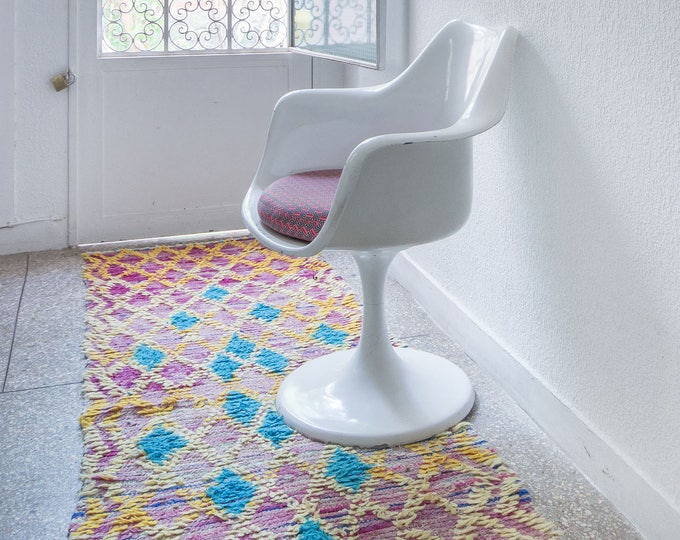 Happy vibrant one-of-kind vintage Moroccan rugs. by happytapis