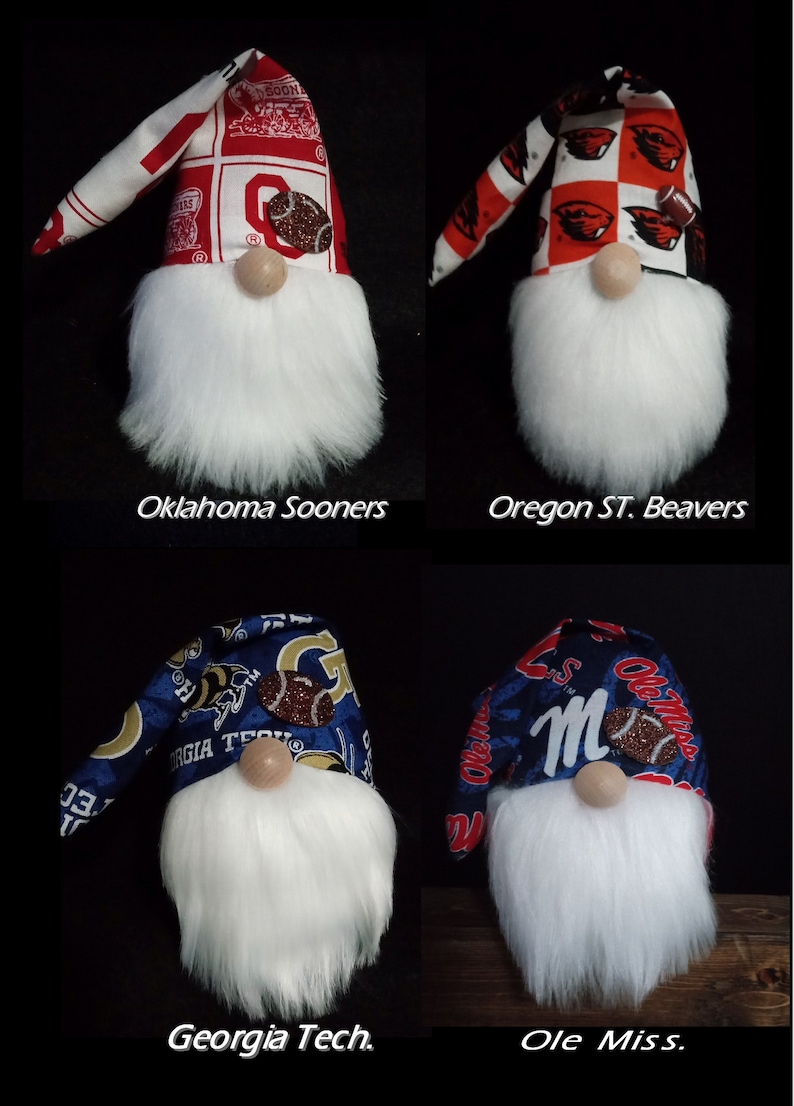 College Football Gnomes, Bring Good Luck to Your College Team. 53 ...