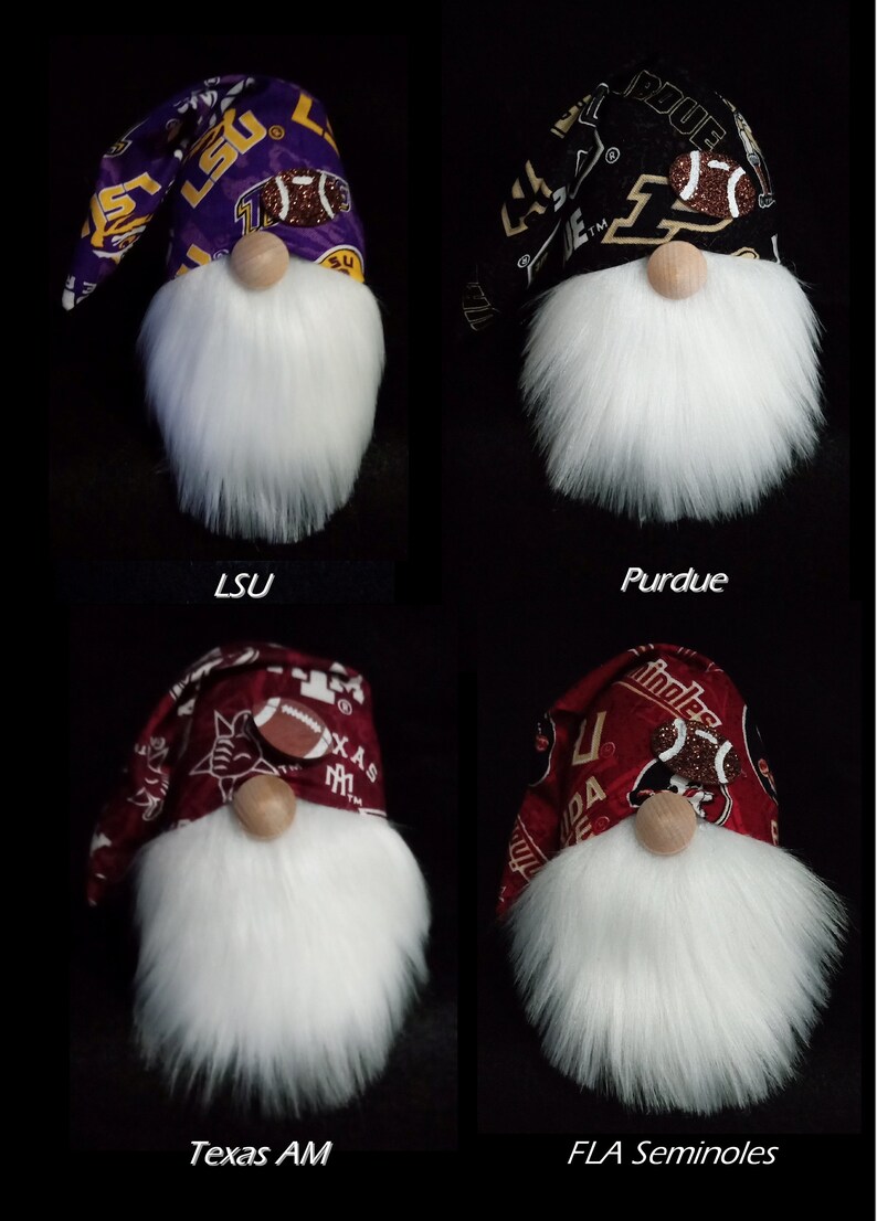 College Football Gnomes, Bring Good Luck to Your College Team. 53 ...