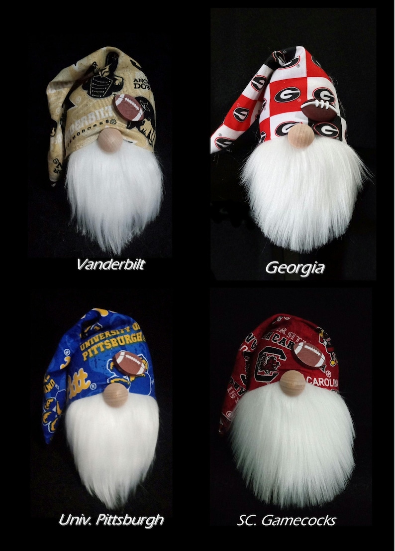 College Football Gnomes, Bring Good Luck to Your College Team. 53 ...