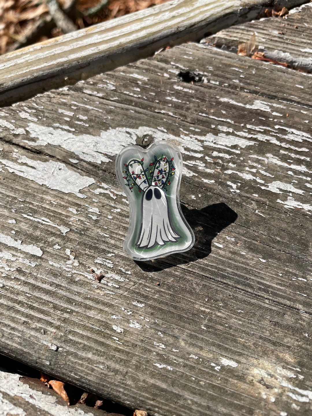 Ghost of Bunnies Past Acrylic Pin - Etsy
