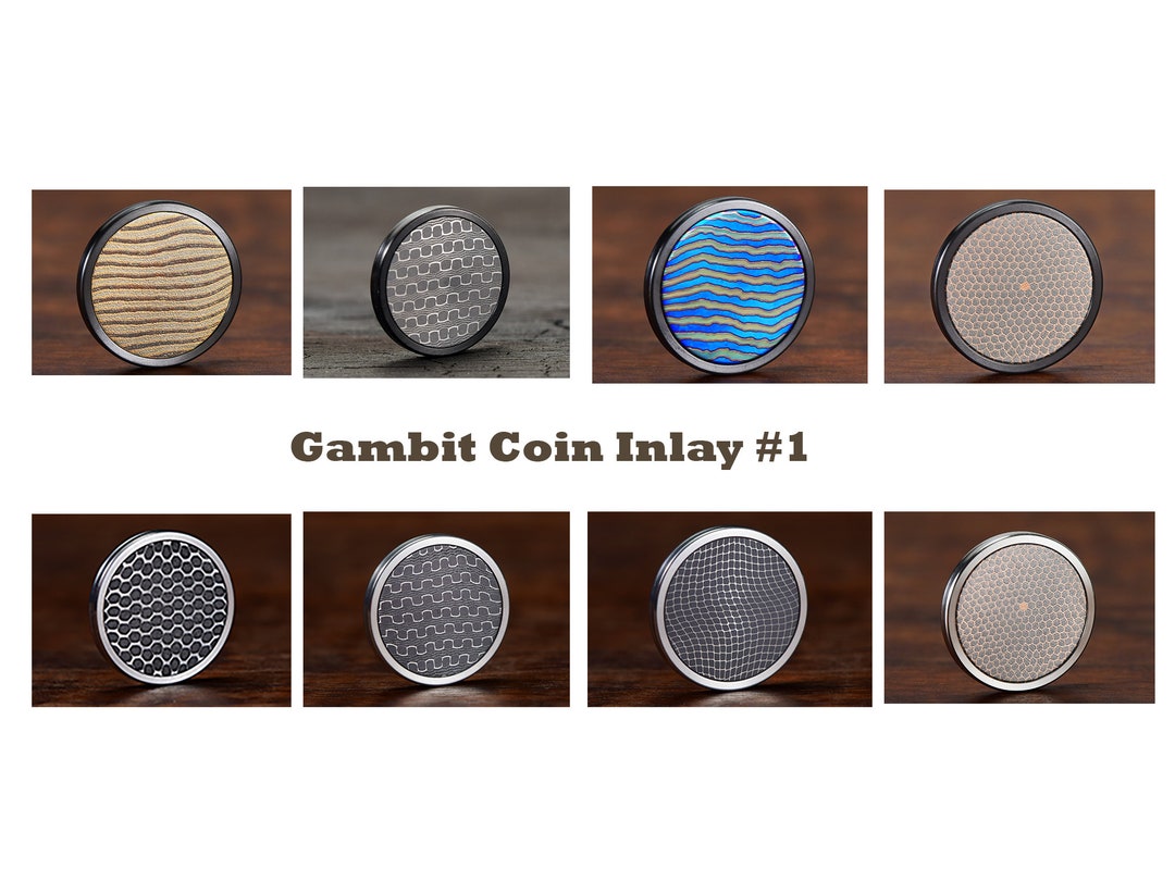 Gambit Coin Inlay #1: Fidget, Pocket Carry, Therapy, Everyday Carry - Etsy