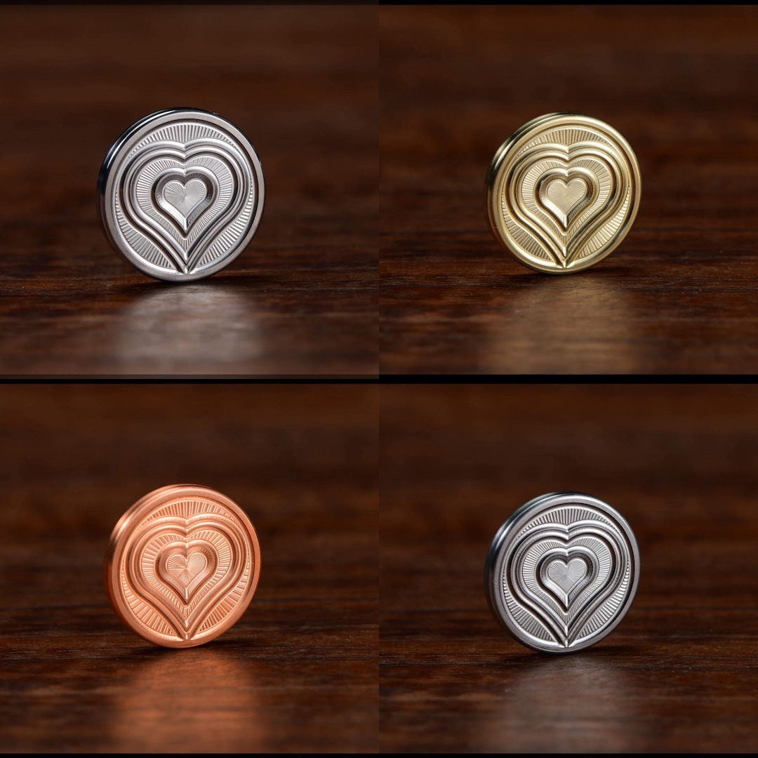 Gambit Coin #8 - Heart, Fidget, Therapy, Golf Marker, Autism, Ptsd ...