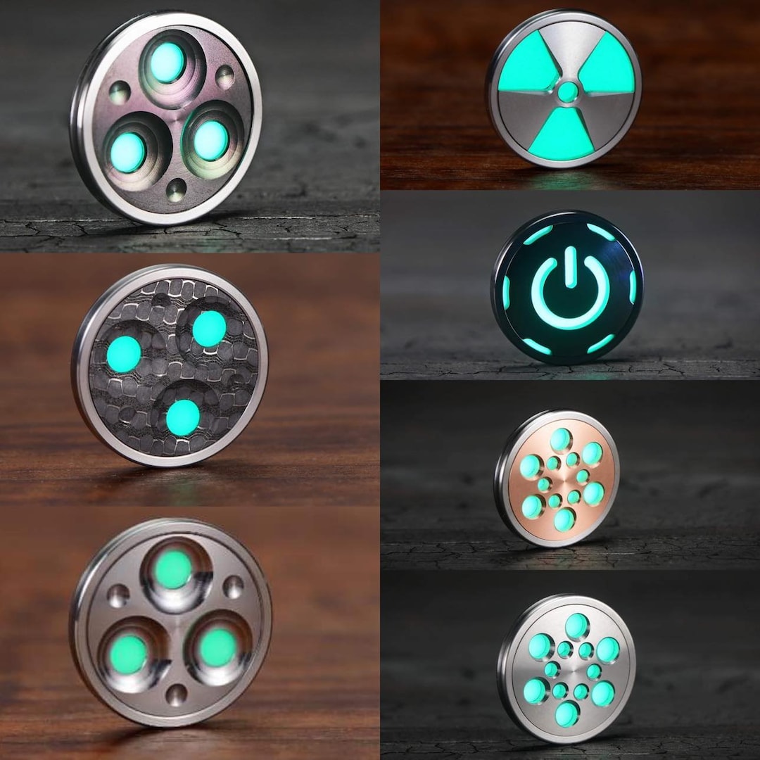 3-piece Gambit Coin - Featuring Glow: Fidget, Everyday Carry, Pocket ...