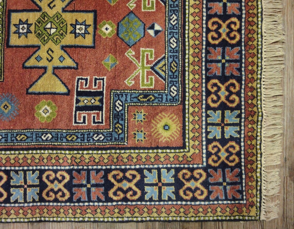 5x7 Siberian Design Vintage Hand-knotted Rug 027300 - Etsy